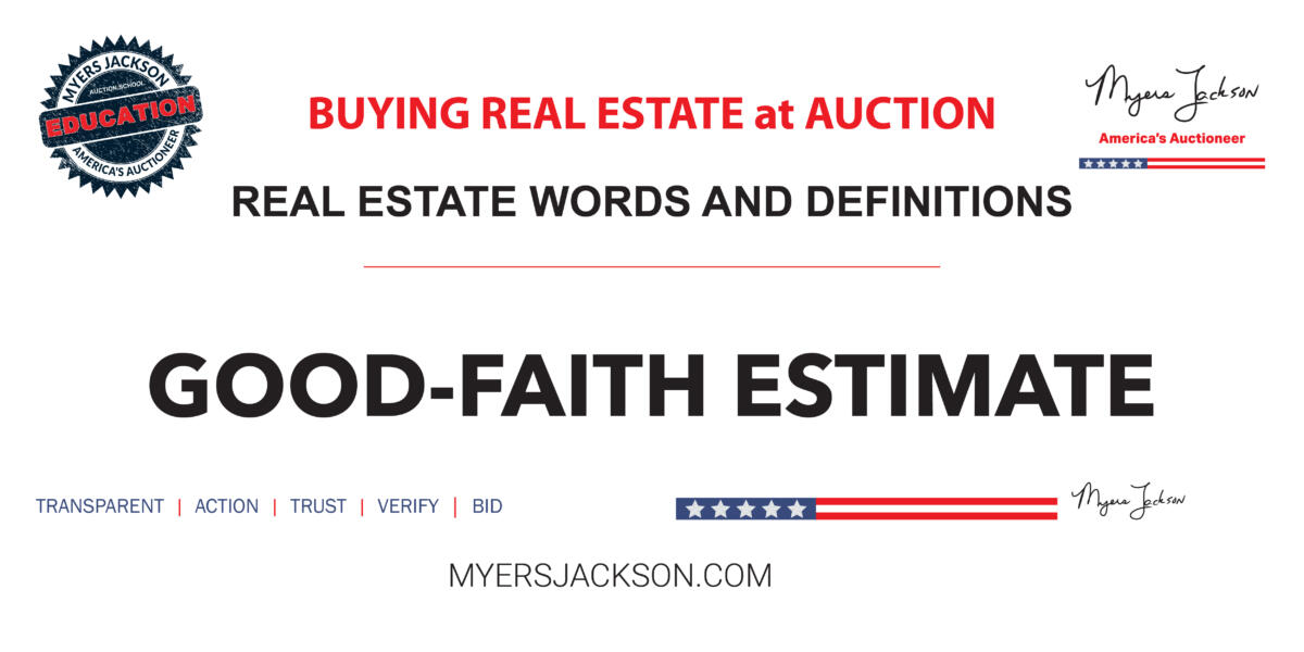 Good-Faith Estimate